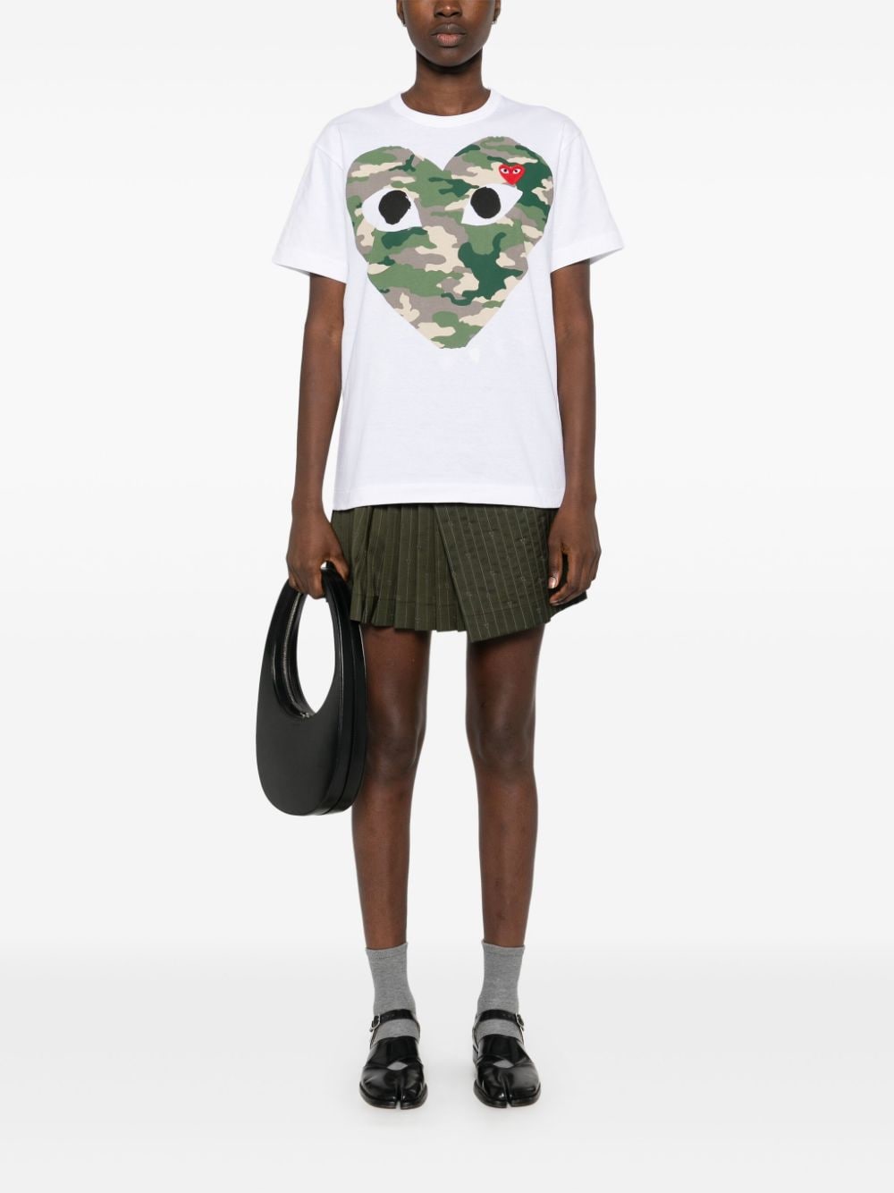 PLAY COMME DES GARCON Comme Des Garçons Play Heart Print T-Shirt
