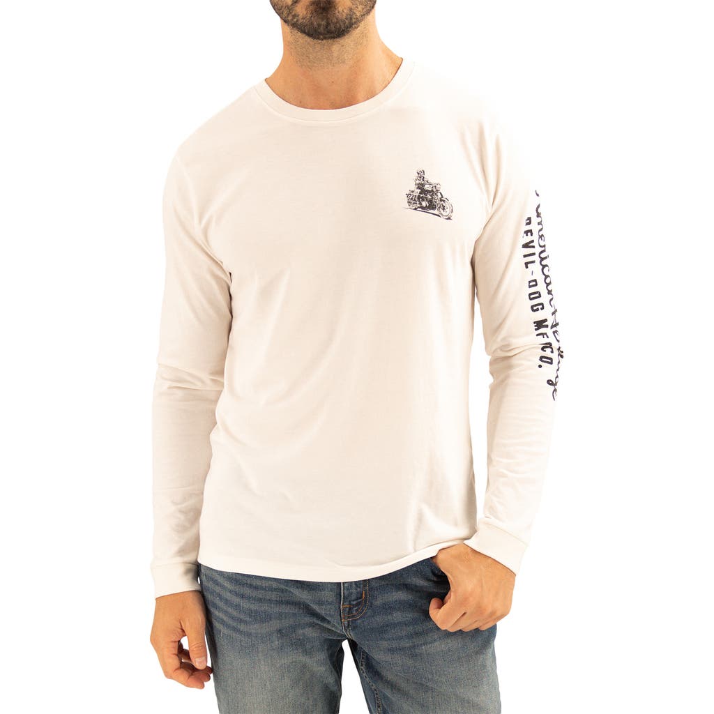 DEVIL-DOG DUNGAREES heritage long sleeve graphic t-shirt