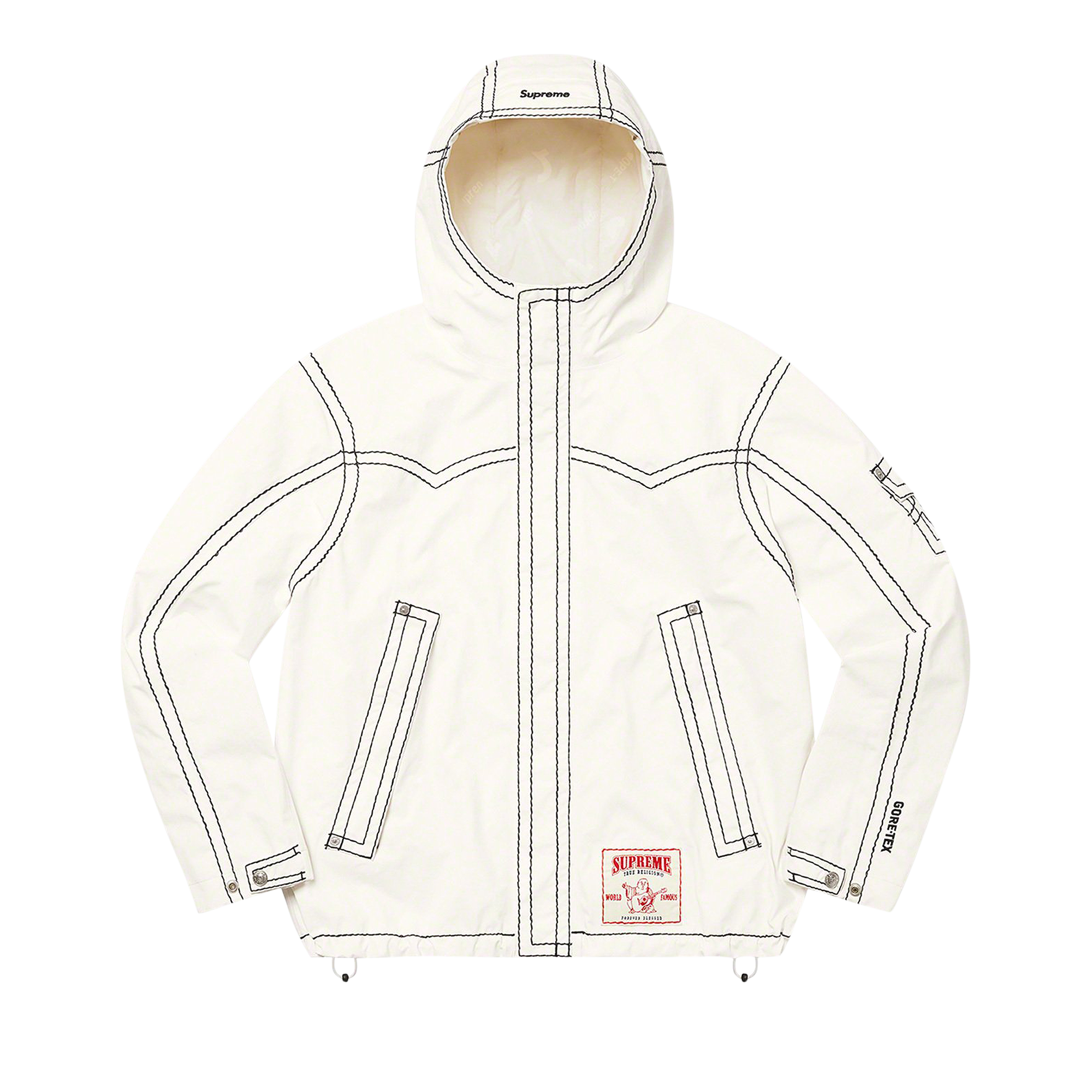 Supreme X True Religion Gore-Tex Shell Jacket - White | Editorialist