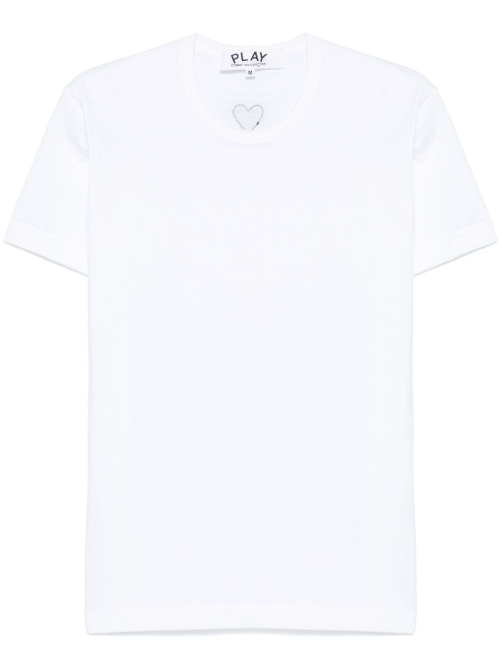 PLAY COMME DES GARCON Comme Des Garçons Play Signature Heart-Patch T-Shirt