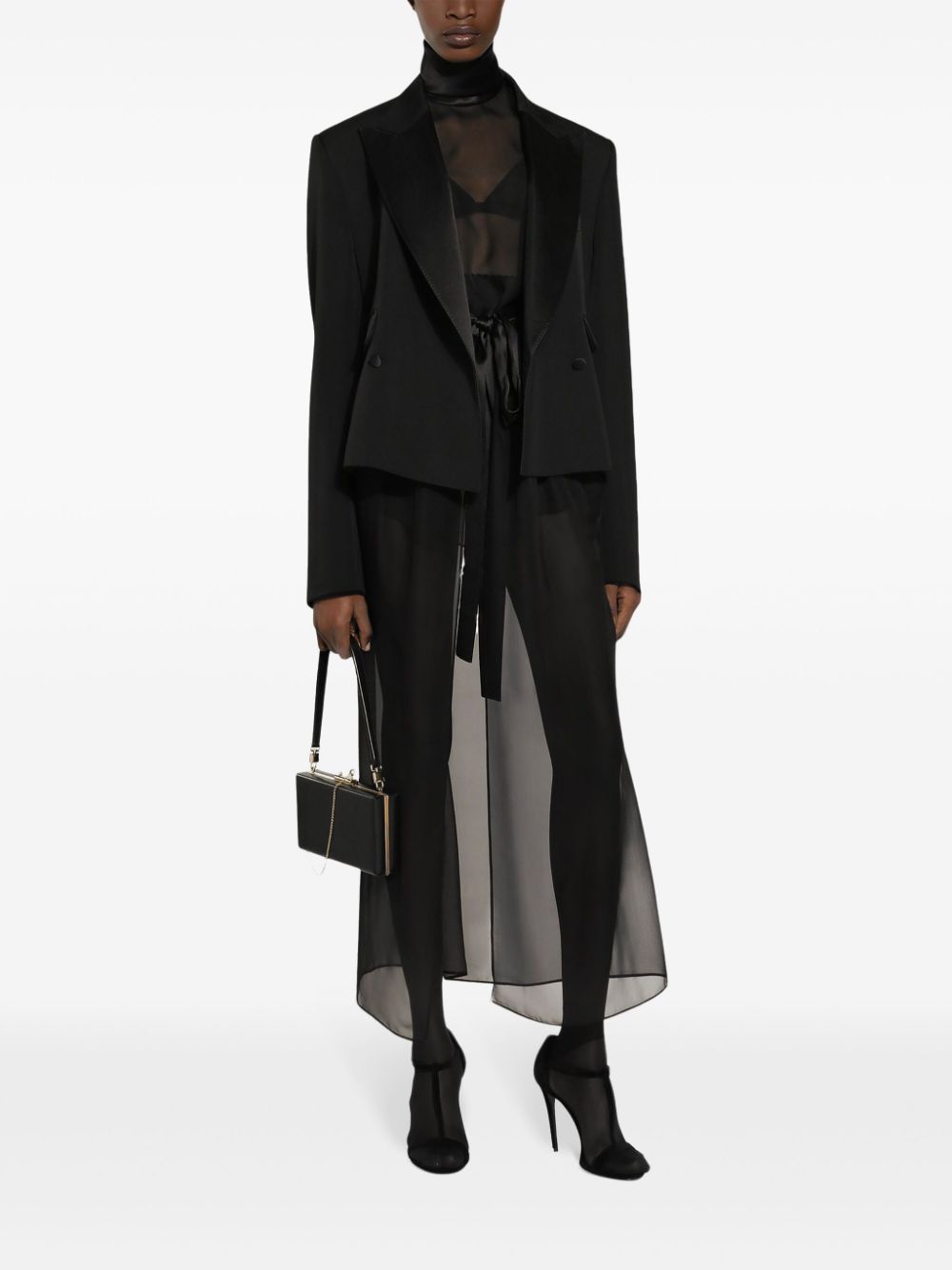 DOLCE & GABBANA Dolce & Gabbana Double-Breasted Gabardine Blazer