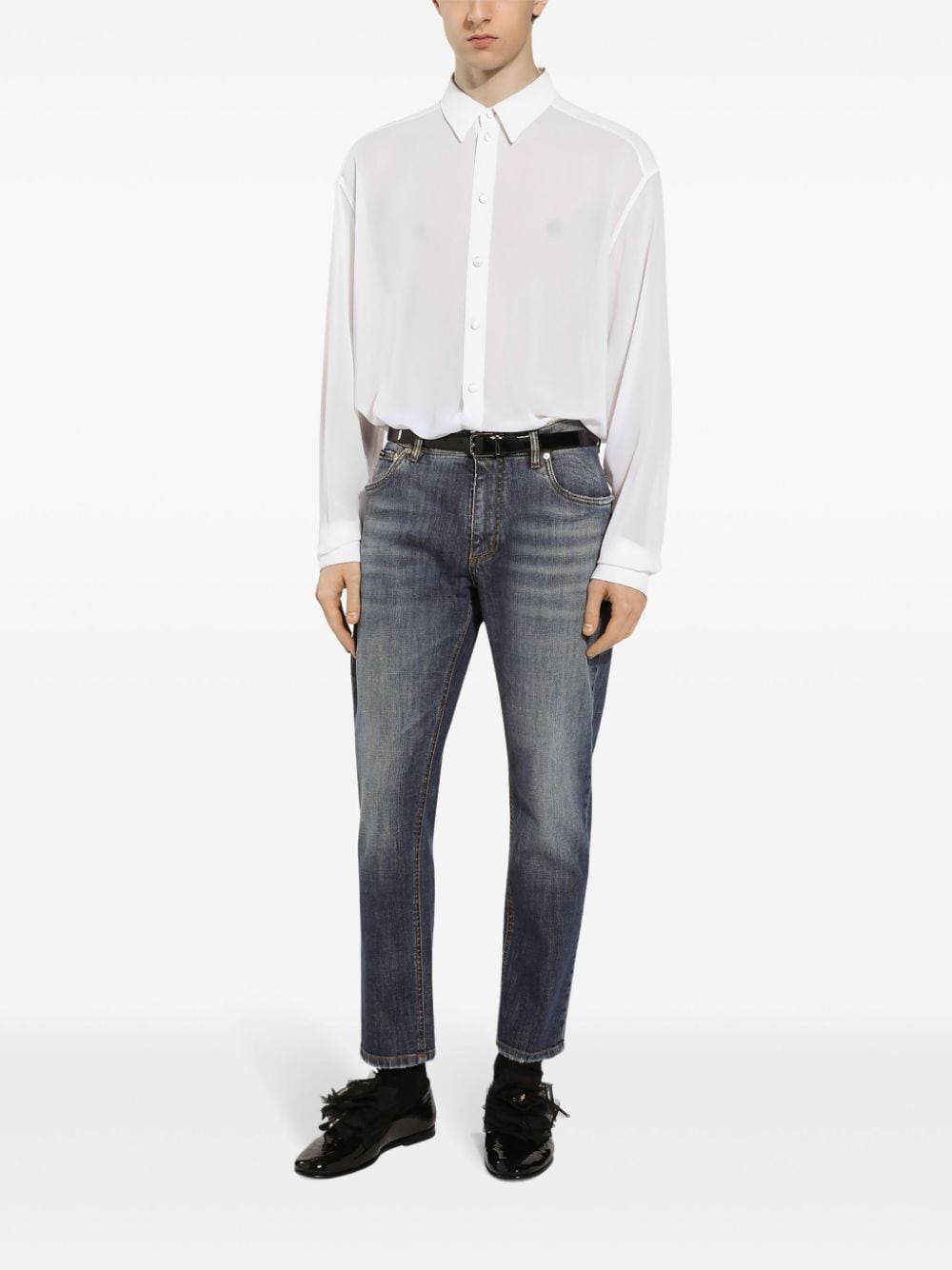 DOLCE & GABBANA Dolce & Gabbana Washed Tapered Jeans