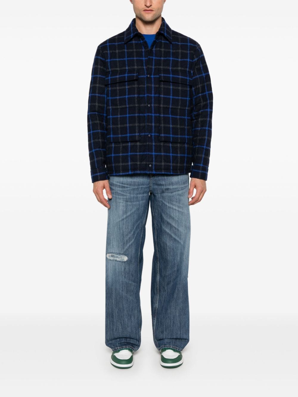 ASPESI tattersall-check shirt