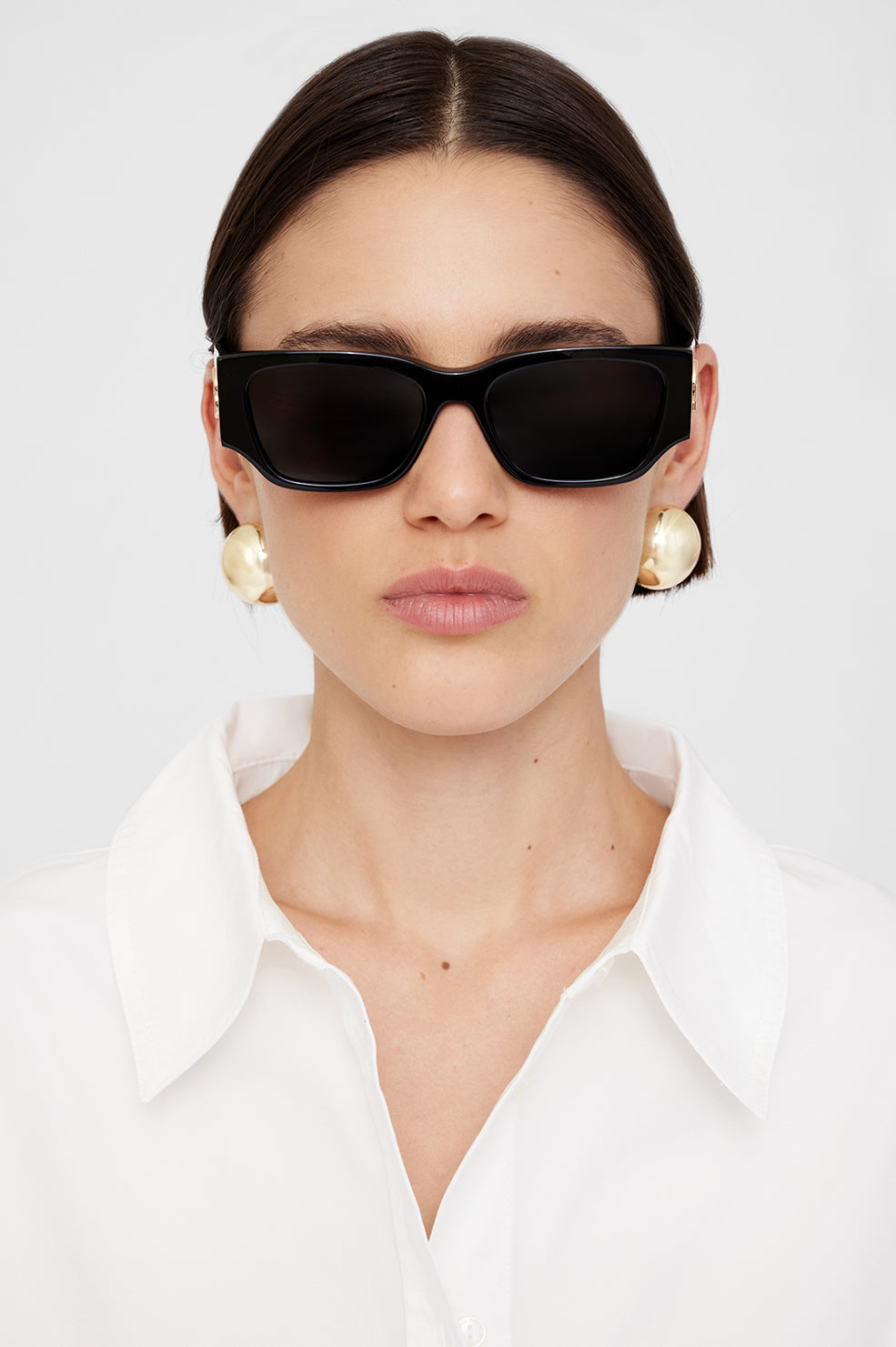Anine Bing Bowery Sunglasses In Black - 50% Off | Editorialist display picture 2