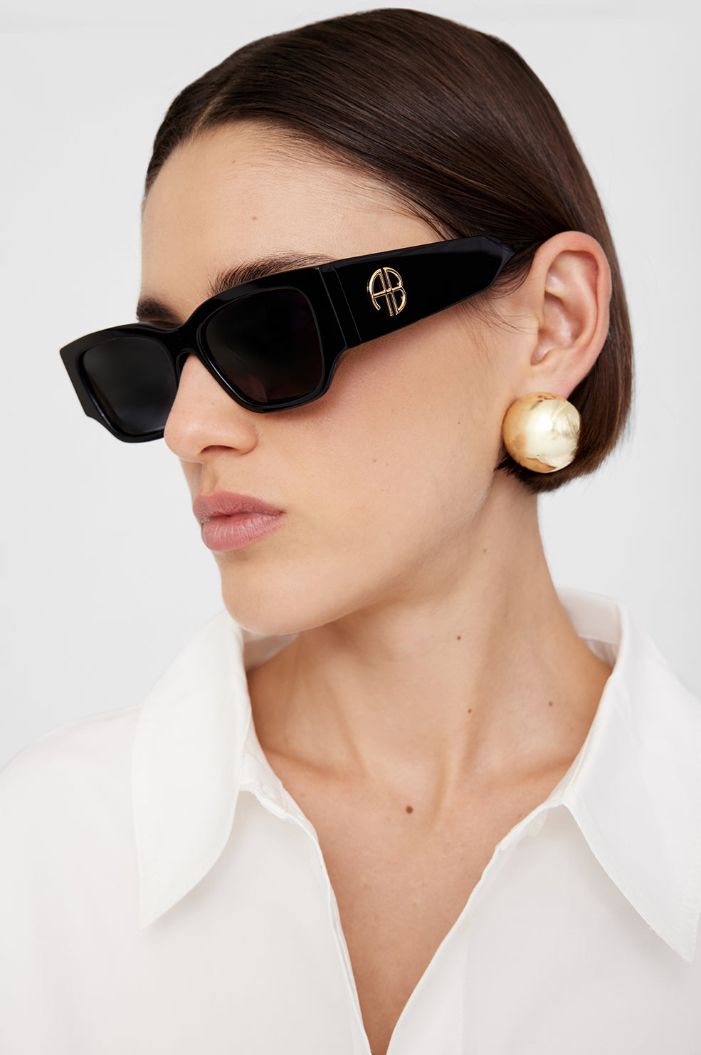 Anine Bing Bowery Sunglasses In Black - 50% Off | Editorialist