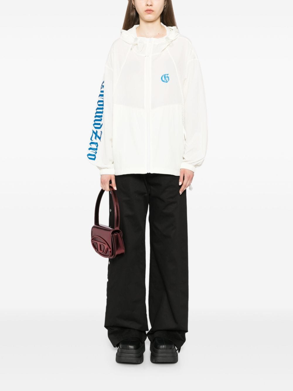 GROUND ZERO Ground Zero Logo-Print Lightweight Jacket