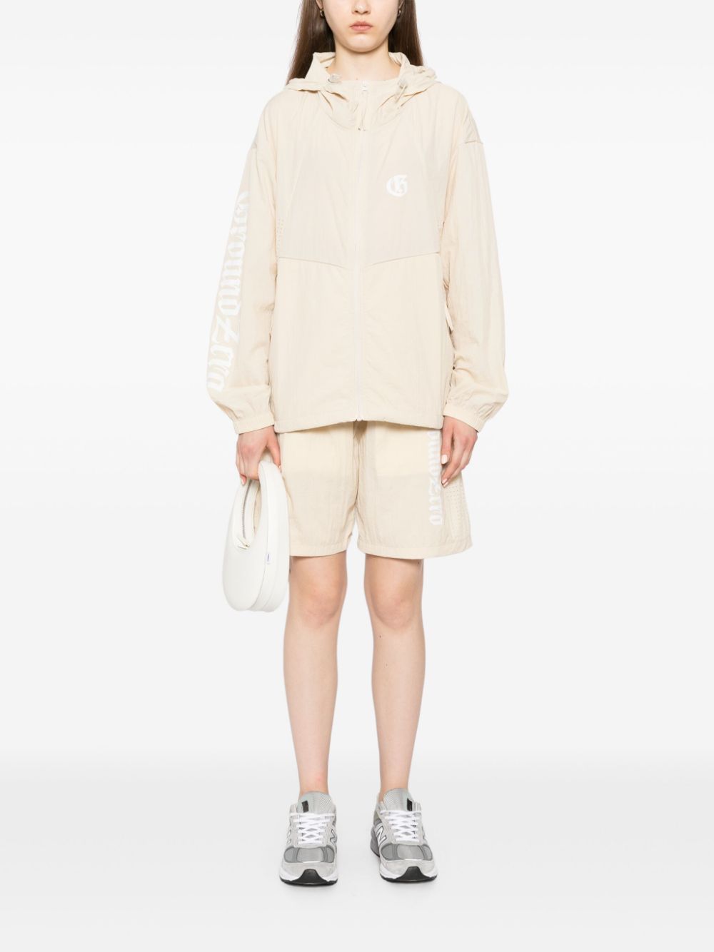 GROUND ZERO Ground Zero Logo-Print Lightweight Jacket
