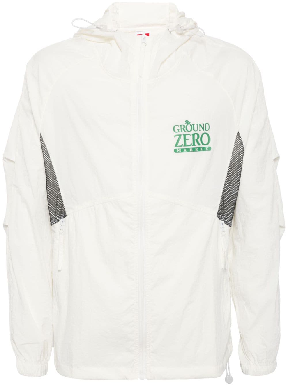GROUND ZERO Ground Zero Logo-Print Lightweight Jacket