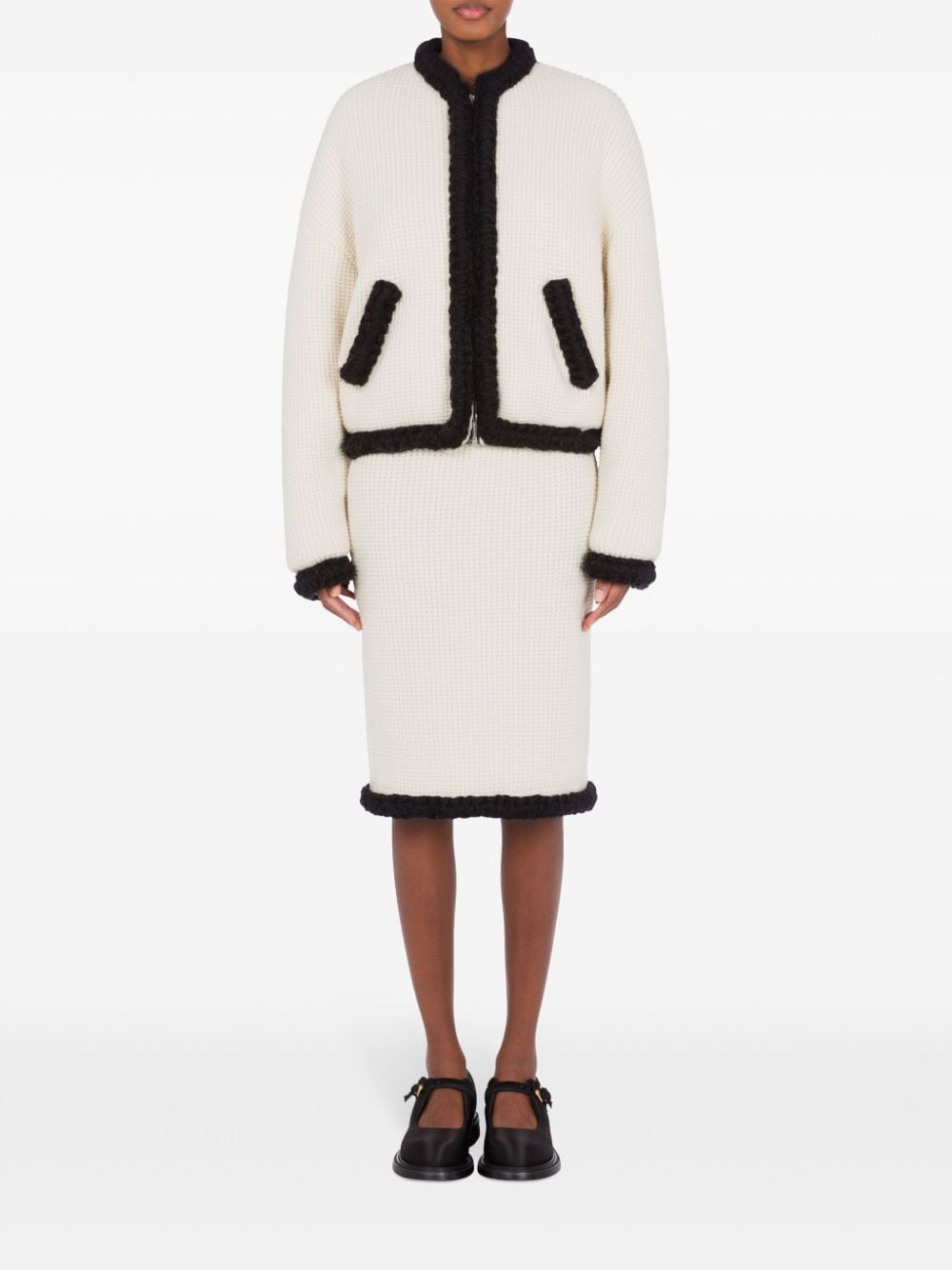 MOSCHINO Moschino Waffle Knit Virgin Wool Blazer