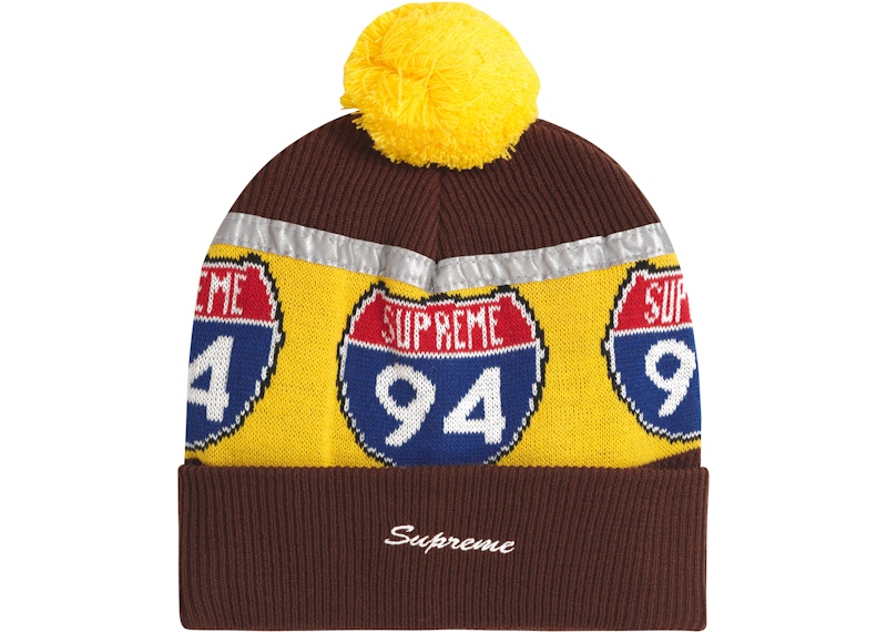 Free People Pow Party Reflective Beanie - Red/Blue Combo  display picture 2
