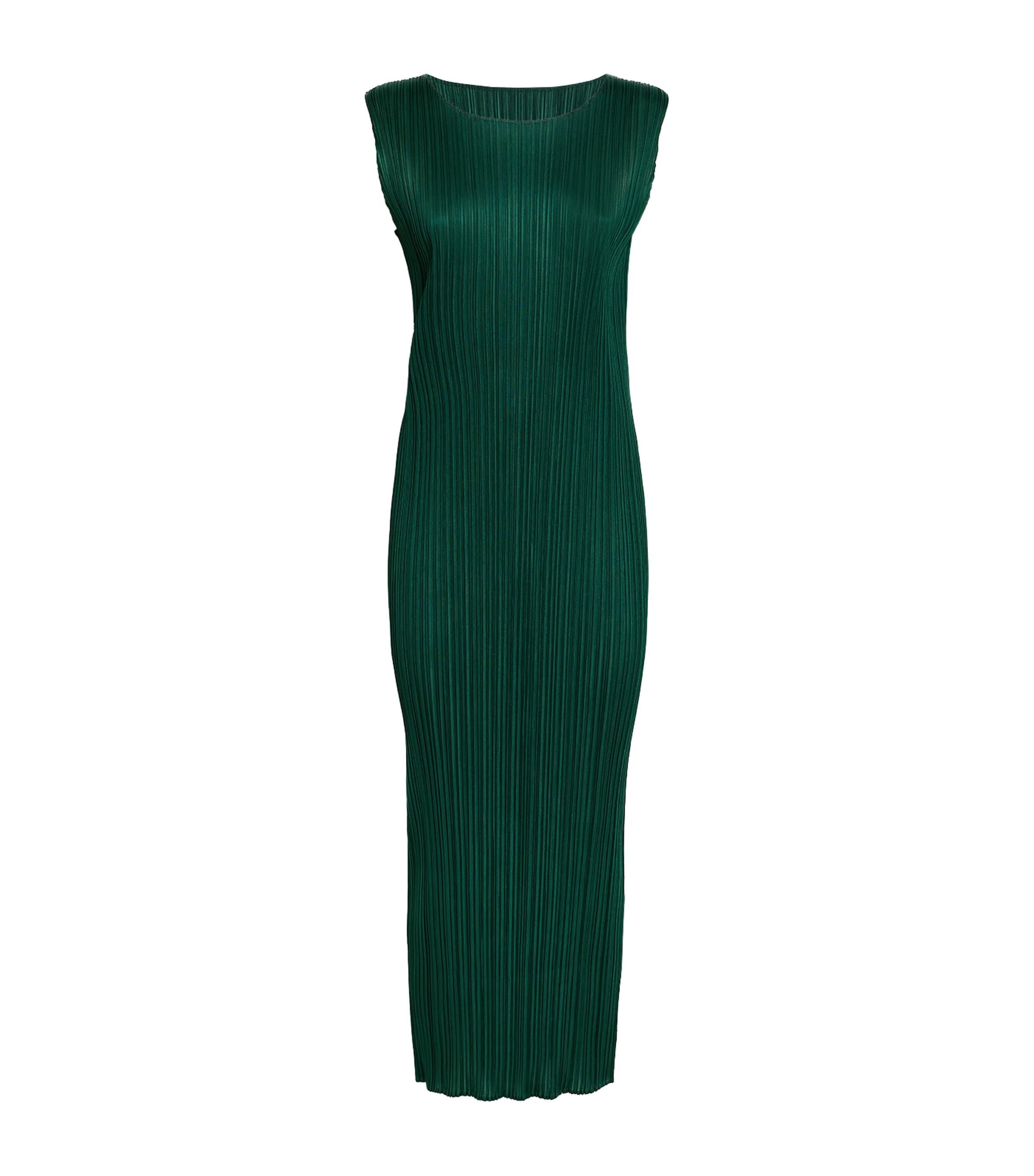 Issey Miyake Sleeveless Maxi Dress - Green | Editorialist