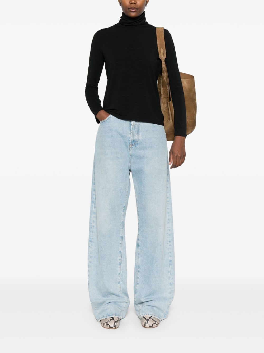 ROBERTO COLLINA Turtleneck T-Shirt
