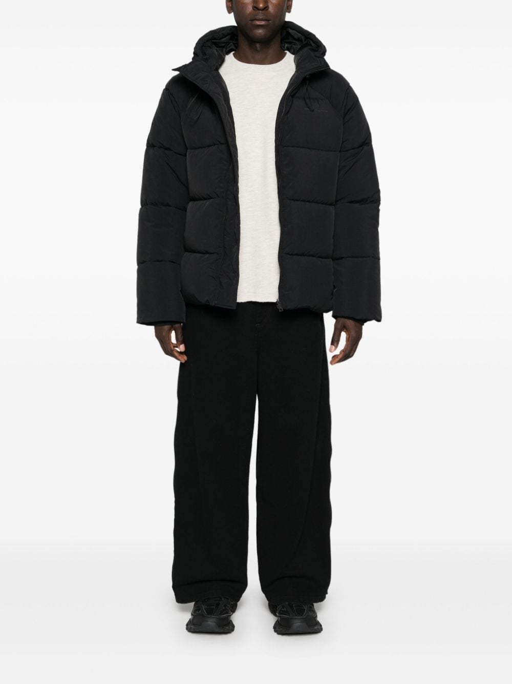 DAILY PAPER Daily Paper logo-print padded jacket