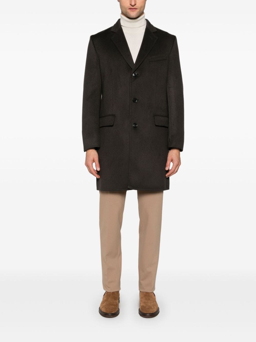 BRIONI Brioni Textured Wool-Blend Coat