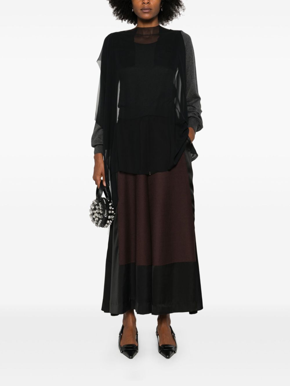 UNDERCOVER Undercover Panelled Palazzo Trousers