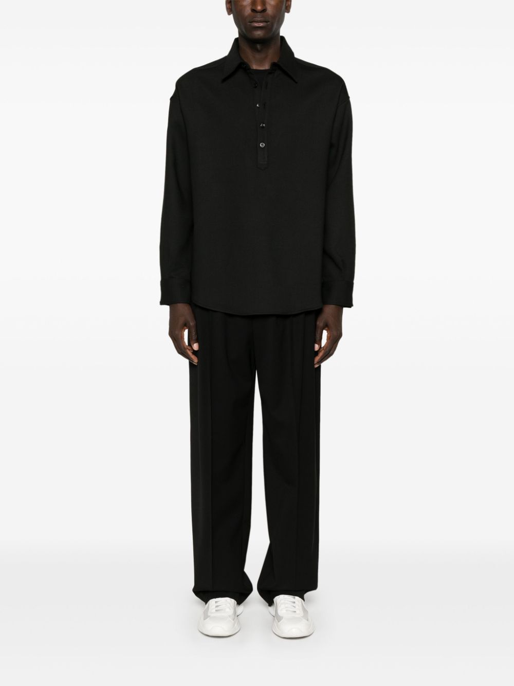 EMPORIO ARMANI long-sleeve polo shirt