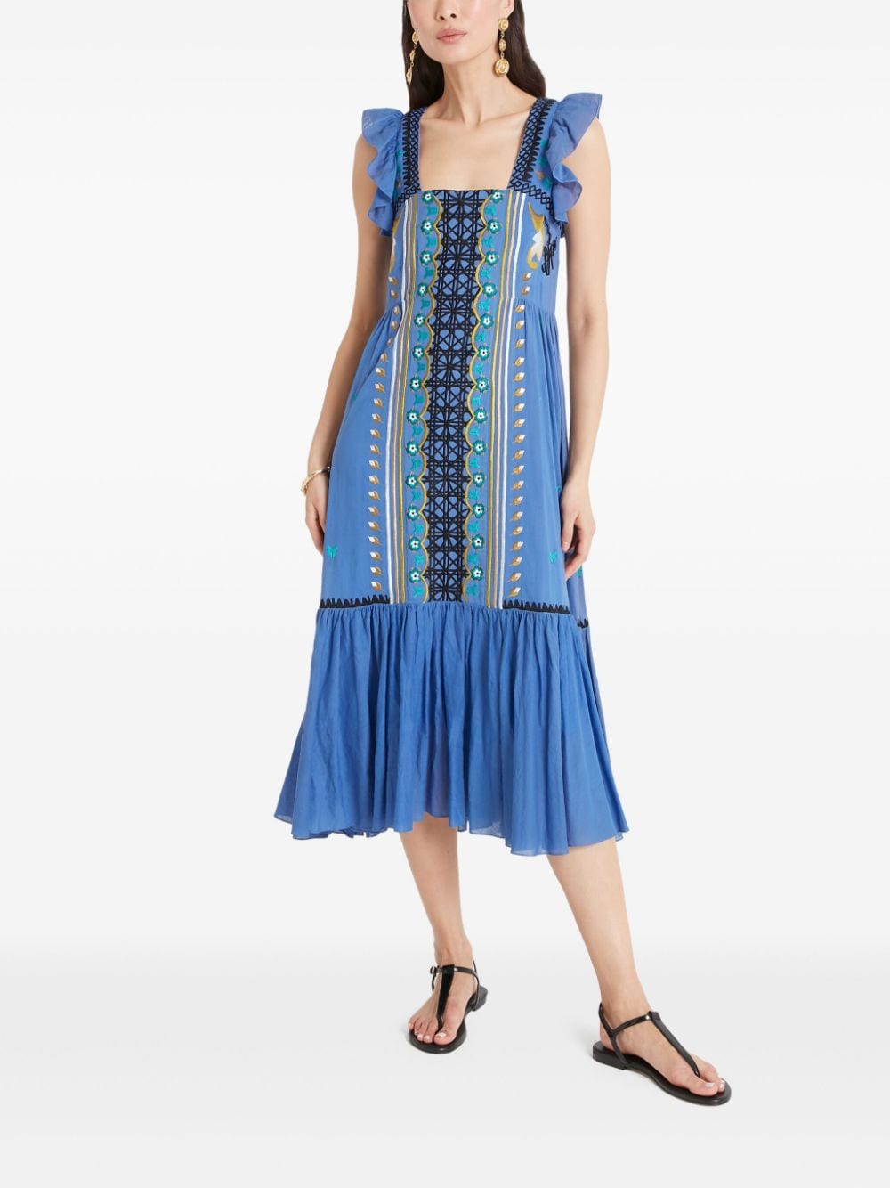 TEMPERLEY LONDON Florentine Embroidered Cotton Dress
