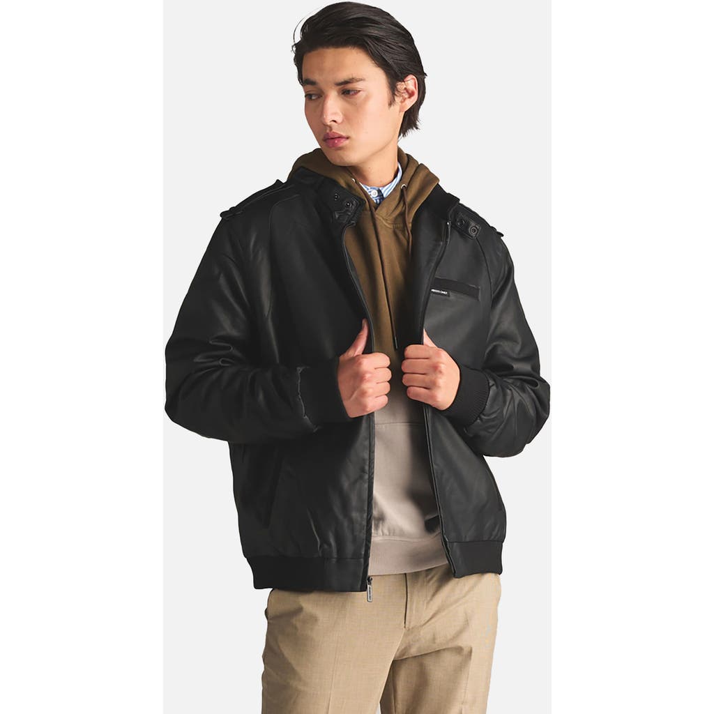 MEMBERS ONLY Members Only Faux Leather Iconic Racer Jacket