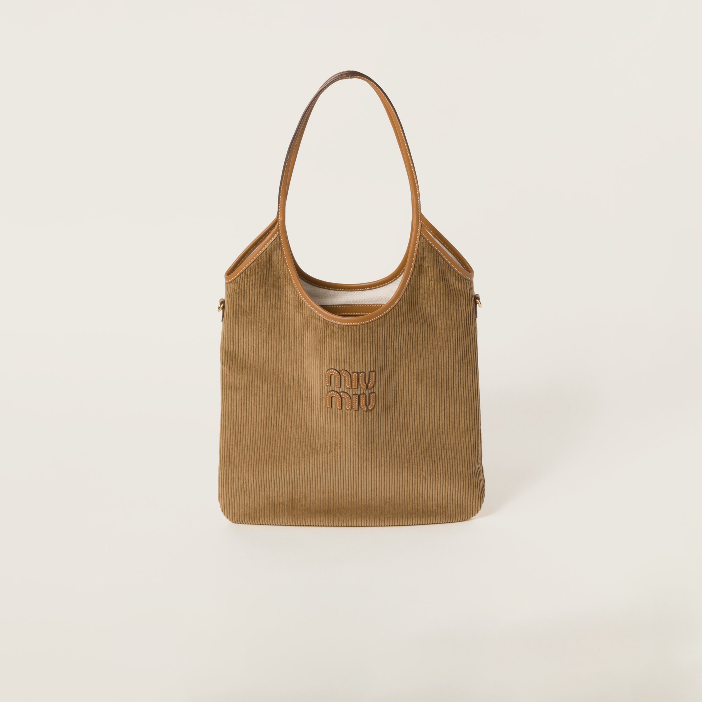 Miu Miu Ivy Corduroy Bag - Cinnamon | Editorialist