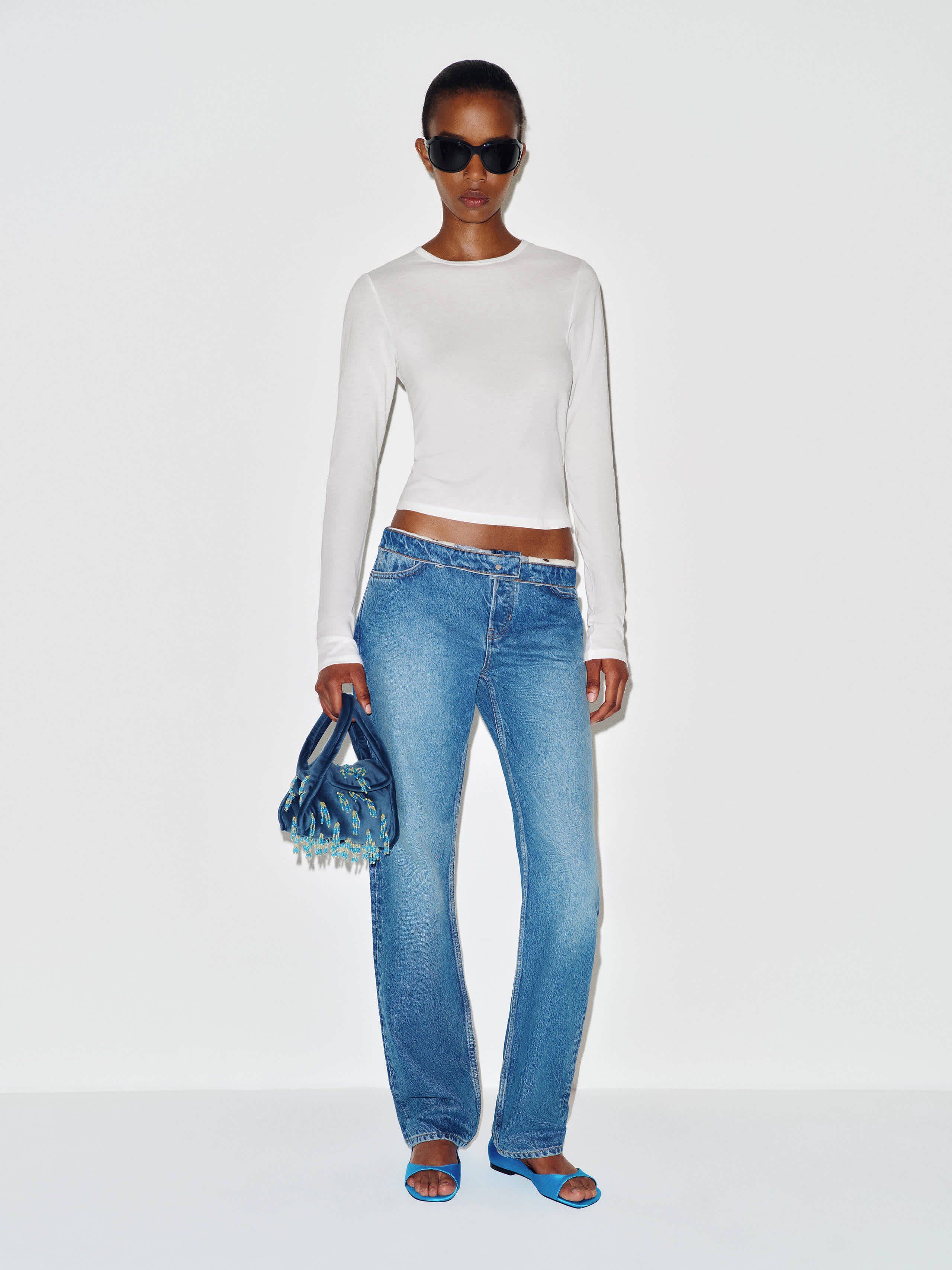 REFORMATION REFORMATION Ezra Slim Fit Long Sleeve Tee