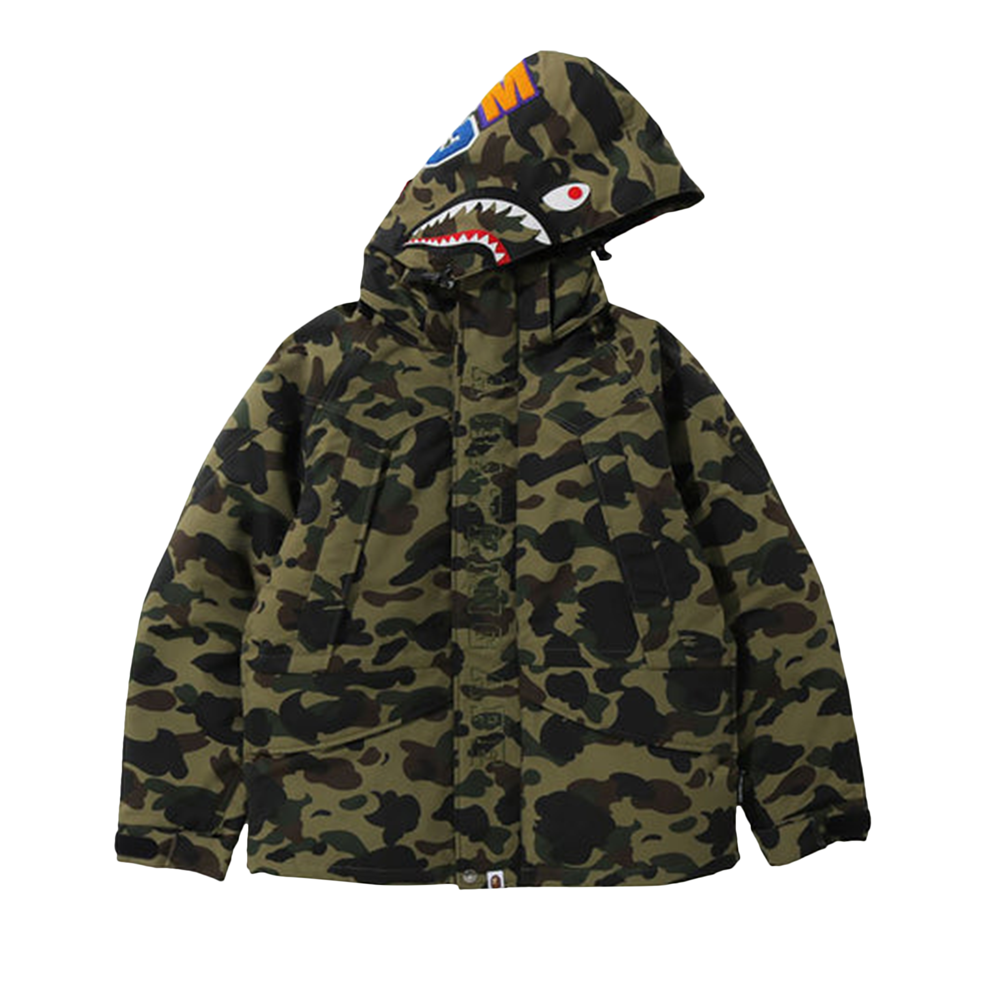A Bathing Ape 1st Camo Snowboard Down Jacket - Yellow | Editorialist
