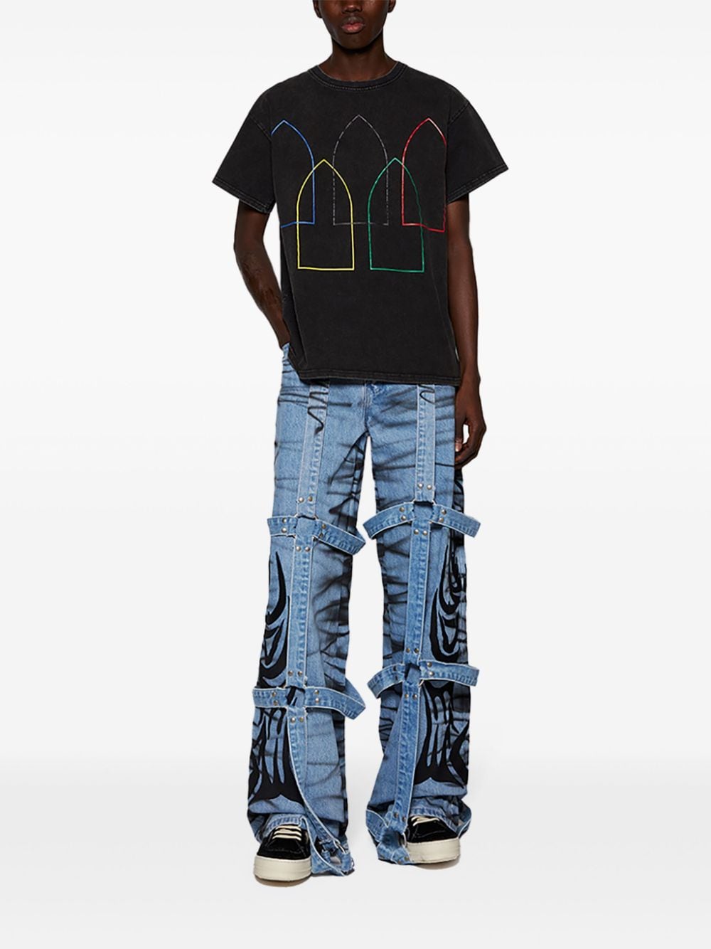WHO DECIDES WAR WHO DECIDES WAR Winged Logo Jeans