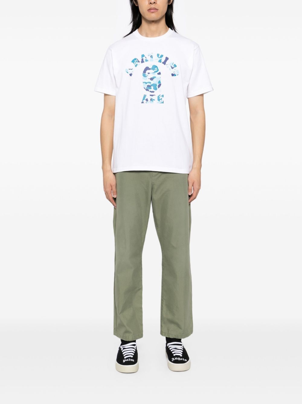 A BATHING APE logo-printed t-shirt