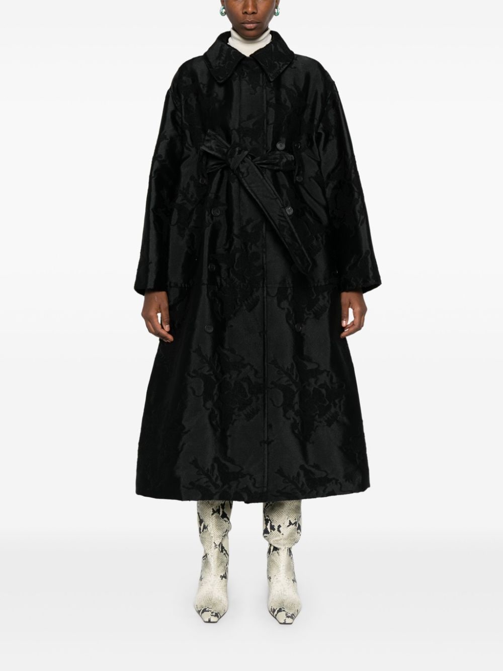 FABIANA FILIPPI Fabiana Filippi Floral-Jacquard Coat