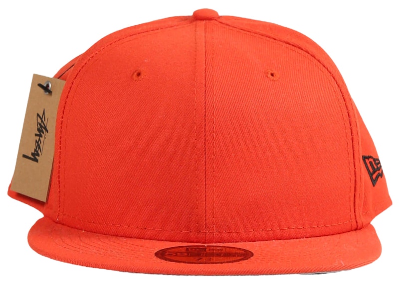 StüSsy X New Era World Tour 59fifty Fitted Cap - Orange | Editorialist