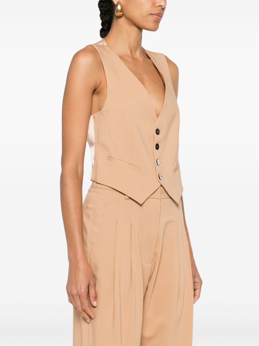 FORTE_FORTE Forte Forte Satin Panelled Waistcoat