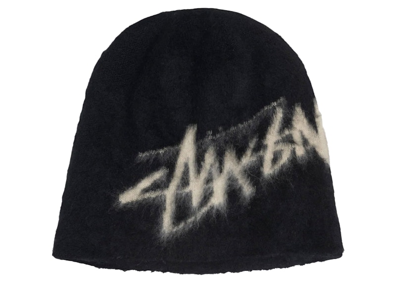 StüSsy Brushed Out Stock Skullcap - Black | Editorialist