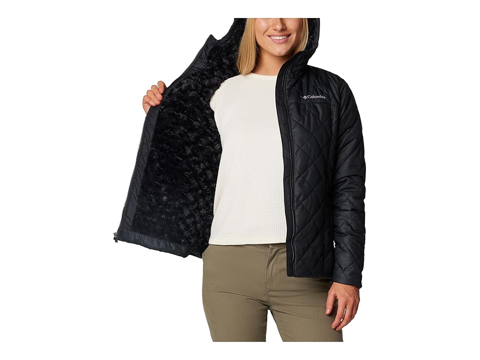 COLUMBIA Columbia Quilted Hooded Jacket with Fleece Lining