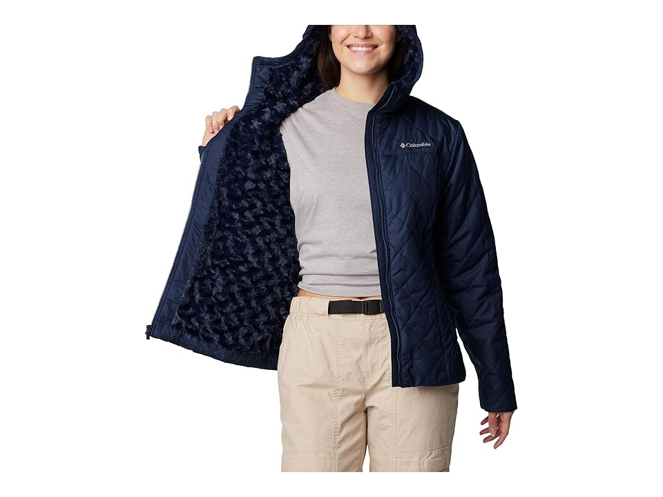 COLUMBIA Columbia Quilted Hooded Jacket with Fleece Lining