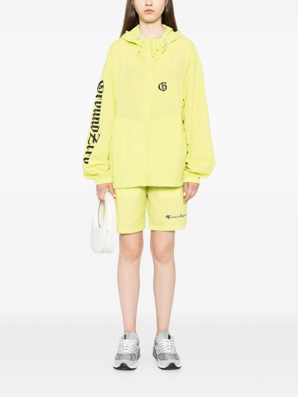 GROUND ZERO Ground Zero Logo-Print Lightweight Jacket