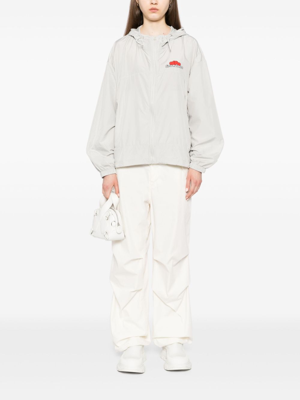GROUND ZERO Ground Zero Logo-Print Lightweight Jacket