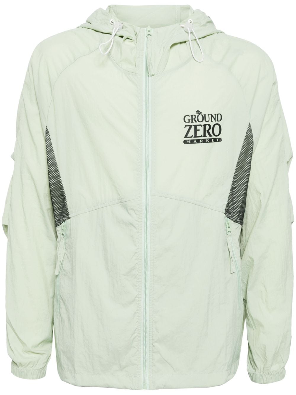 GROUND ZERO Ground Zero Logo-Print Lightweight Jacket
