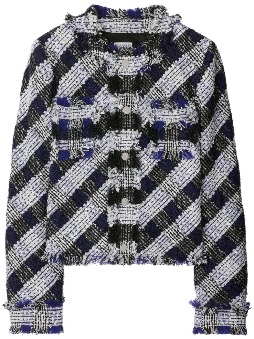 BURBERRY Burberry Check Tweed Mini Skirt