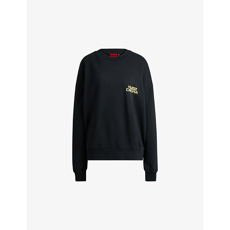HUGO Heart Logo Sweatshirt | Black | PT - View #3