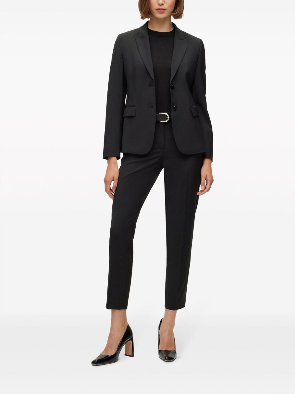 BOSS BOSS Virgin Wool Cropped Trousers