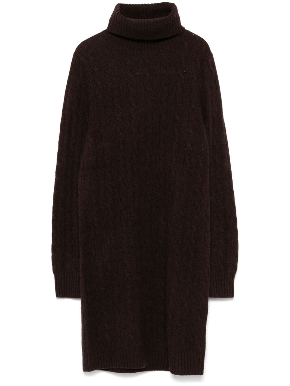 Polo Ralph Lauren Cable-Knit Mini Dress In Brown - 60% Off | Editorialist