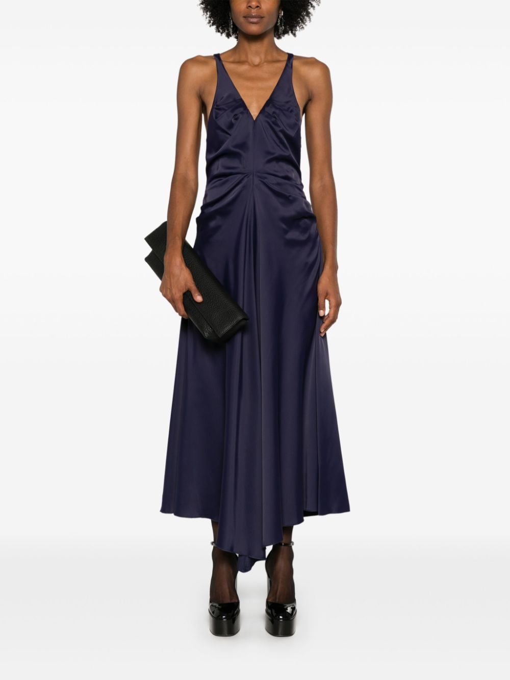 VICTORIA BECKHAM Victoria Beckham Pleated Maxi Dress