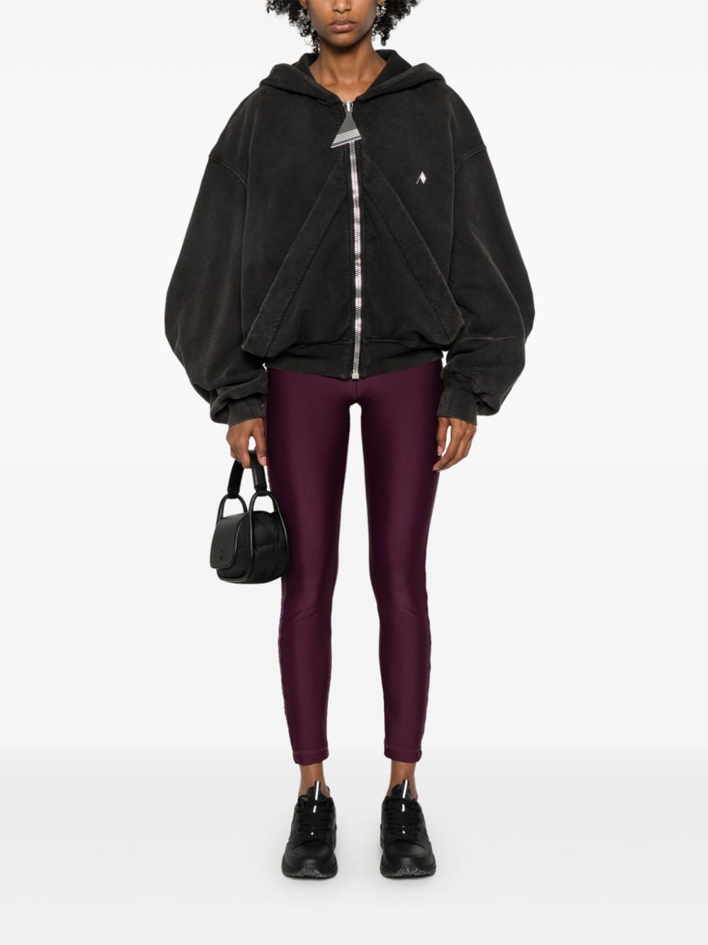 VERSACE logo-tape leggings