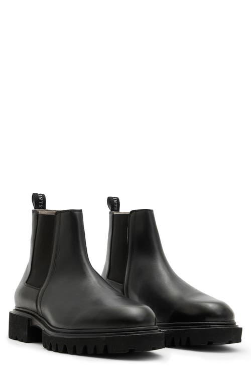 Allsaints Toby Lugged Chelsea Boot In Dark Brown - 40% Off  display picture 1