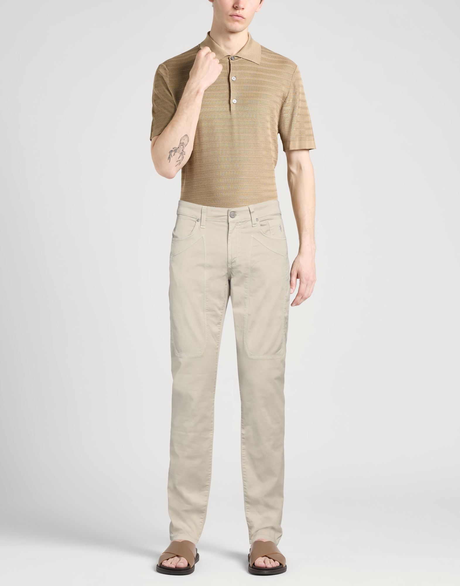 JECKERSON Tapered Leg Twill Pants