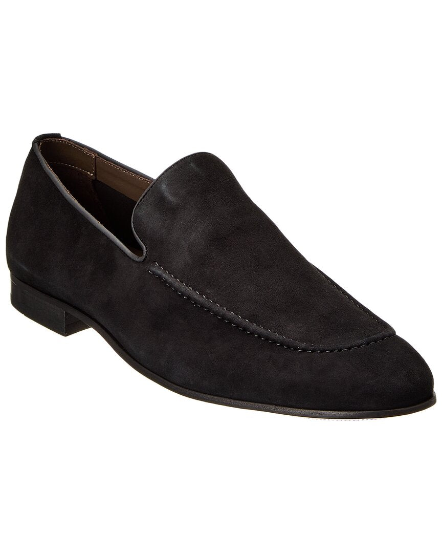 Donald Pliner Tristan Suede Loafer, Black Amazon.com | Donald Pliner Men main image 3