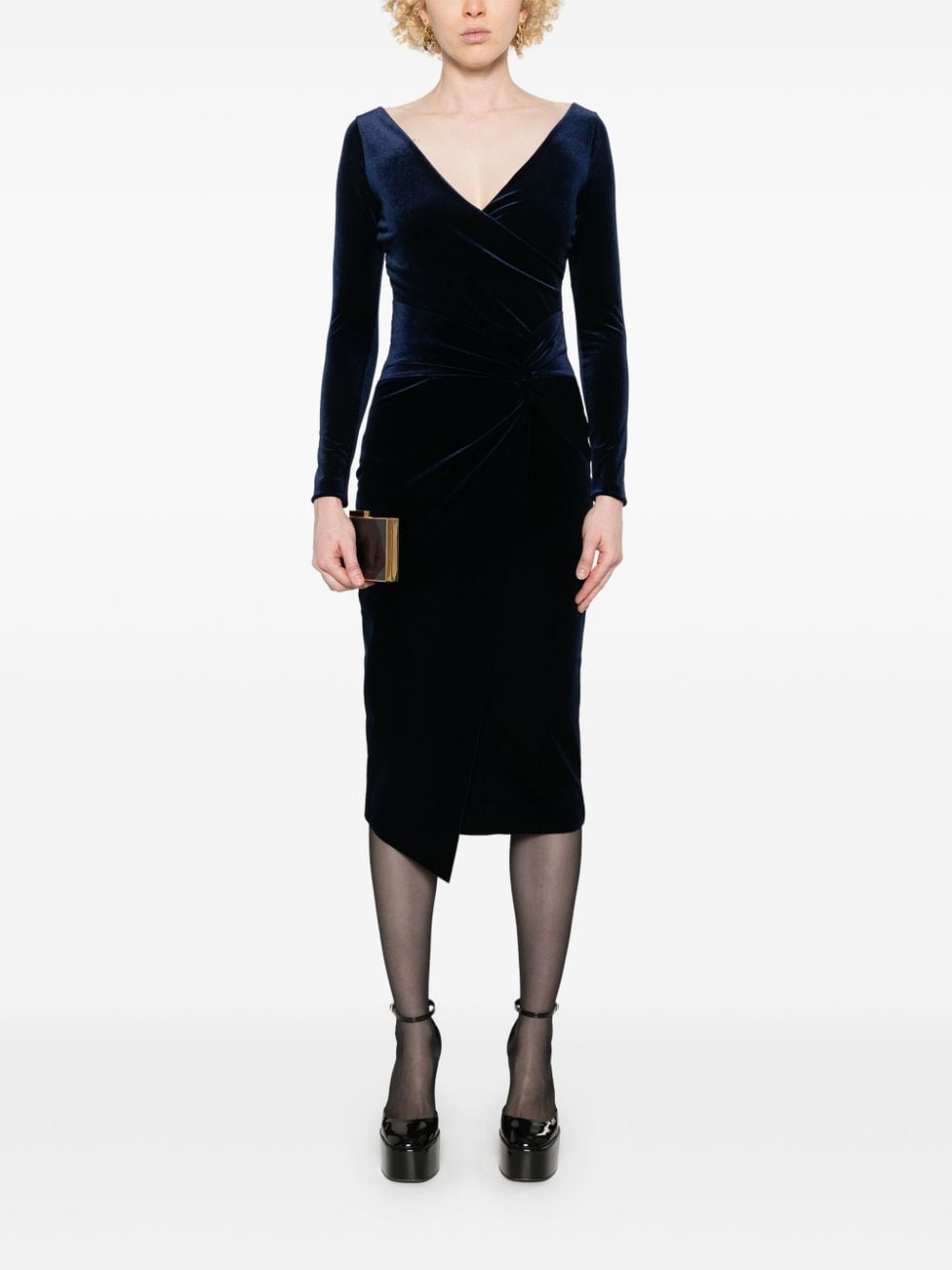 CHIARA BONI LA PETITE ROBE CHIARA BONI La Petite Robe Knot-Detail Midi Dress