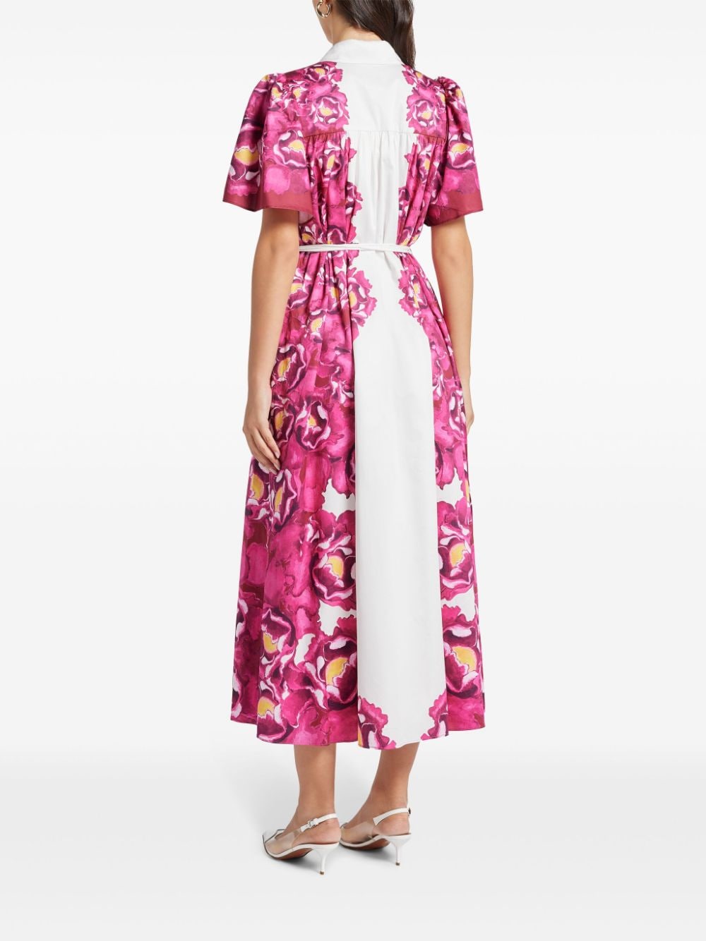 knee length dresses for ladies Jasmine Midi Dress | Abstract Fern