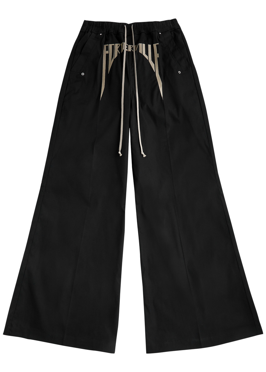 パンツ Rick Owens PODS TE 48 PORTERVILLE 24fw Rick Owens Porterville Wide-Leg Trousers In Black - 40% Off