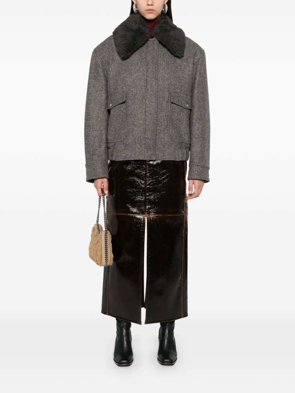 STELLA MCCARTNEY Stella McCartney Spread-Collar Coat