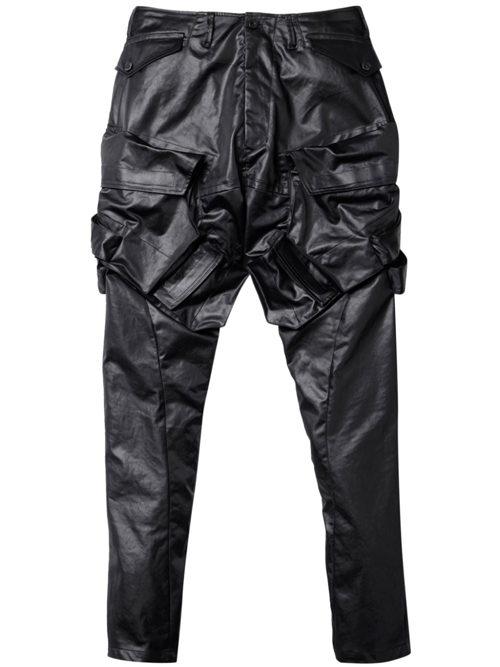 Julius Gas Mask Coated Cargo Pants In Black - 51% Off | Editorialist